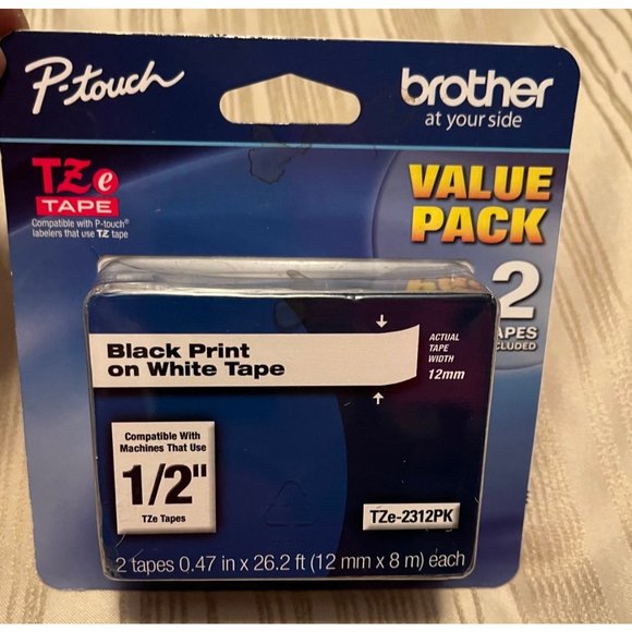 Brother | Office | New Genuine Brother Ptouch Tze23 12 Black Print On ...